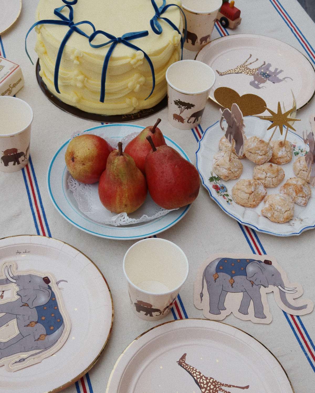 Konges Sløjd Bursdags Pynt Barn | Sett for 8 pers - Safari