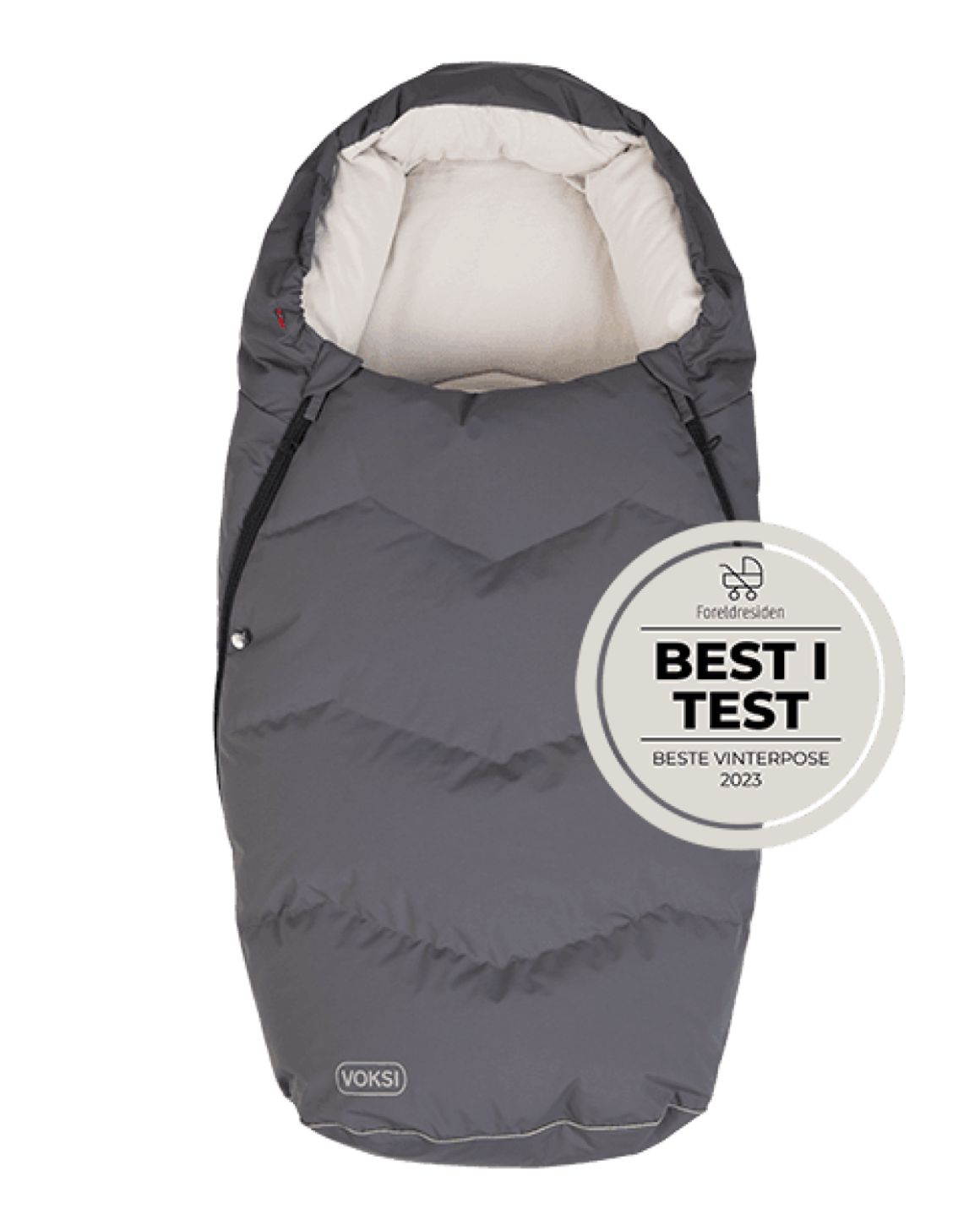 Voksi Urban Vognpose - Best i Test Vinterpose | Grey Cream