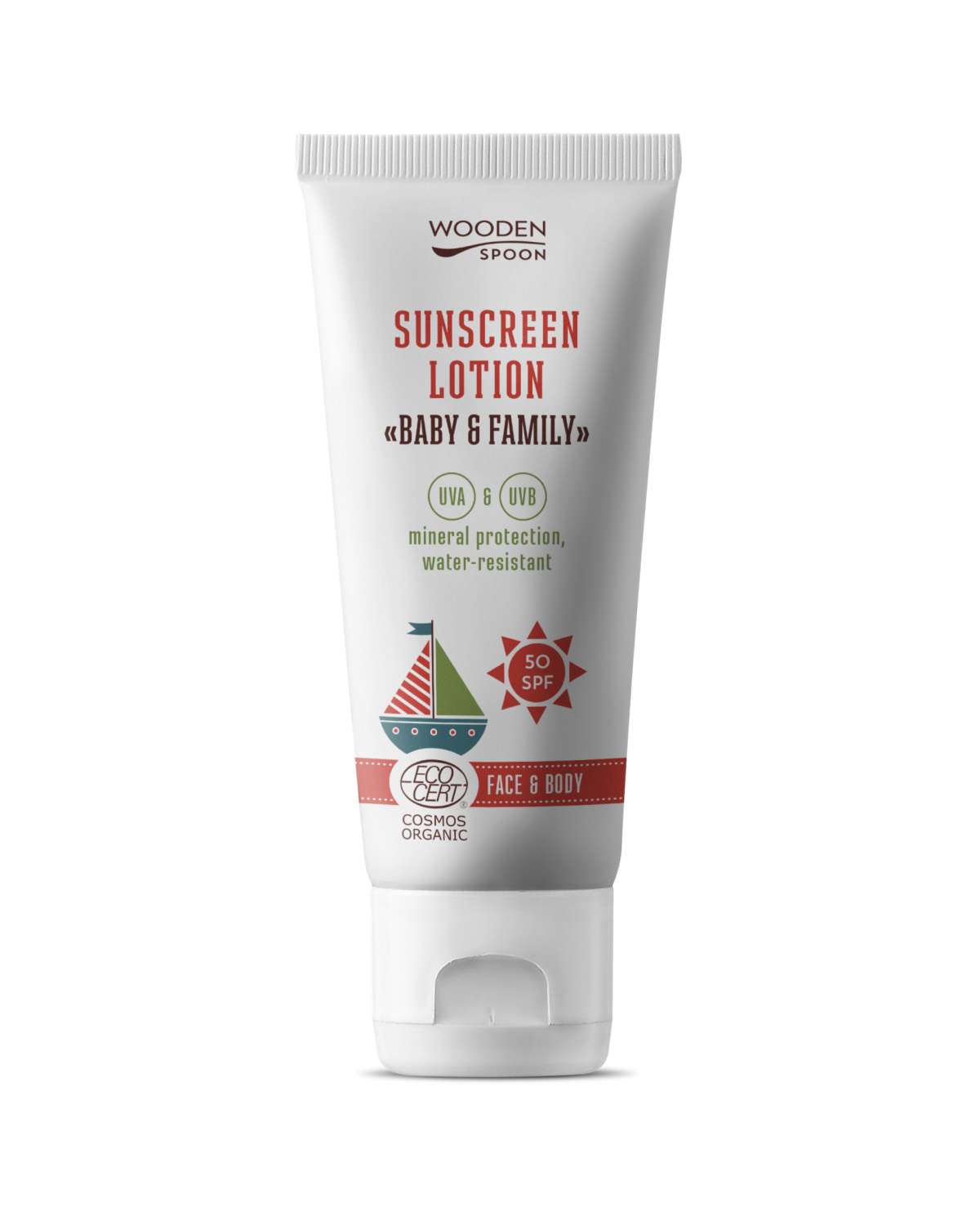 Solkrem Barn | Wooden Spoon SPF50 - Mineral Solkrem, 100ml